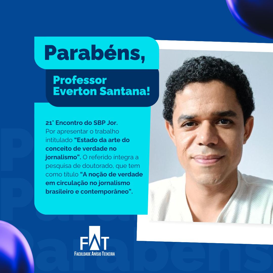 Professor da FAT apresenta trabalho em evento Jornalismo - Comunica Mais